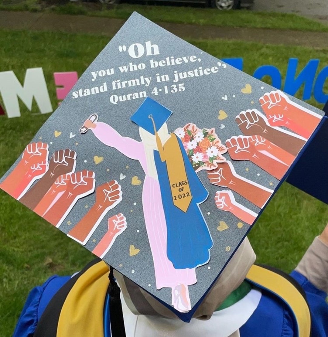 Custom Graduation Cap - Hand Painted Cap - 3D - Highschool, College ...