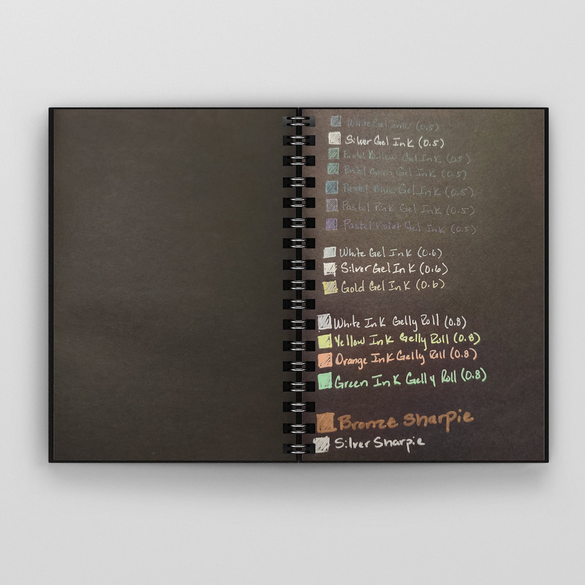Blackout Journal - Black Paper Journal - Etsy
