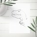 Abstract T-rex Single Line Drawing, Dinosaur Art, Tyrannosaurus Rex Art ...