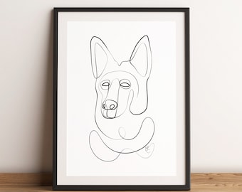 Modern Art Dog | Etsy