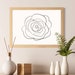 Abstract Rose Singular Line Drawing, Minimalist, Continuous Line ...