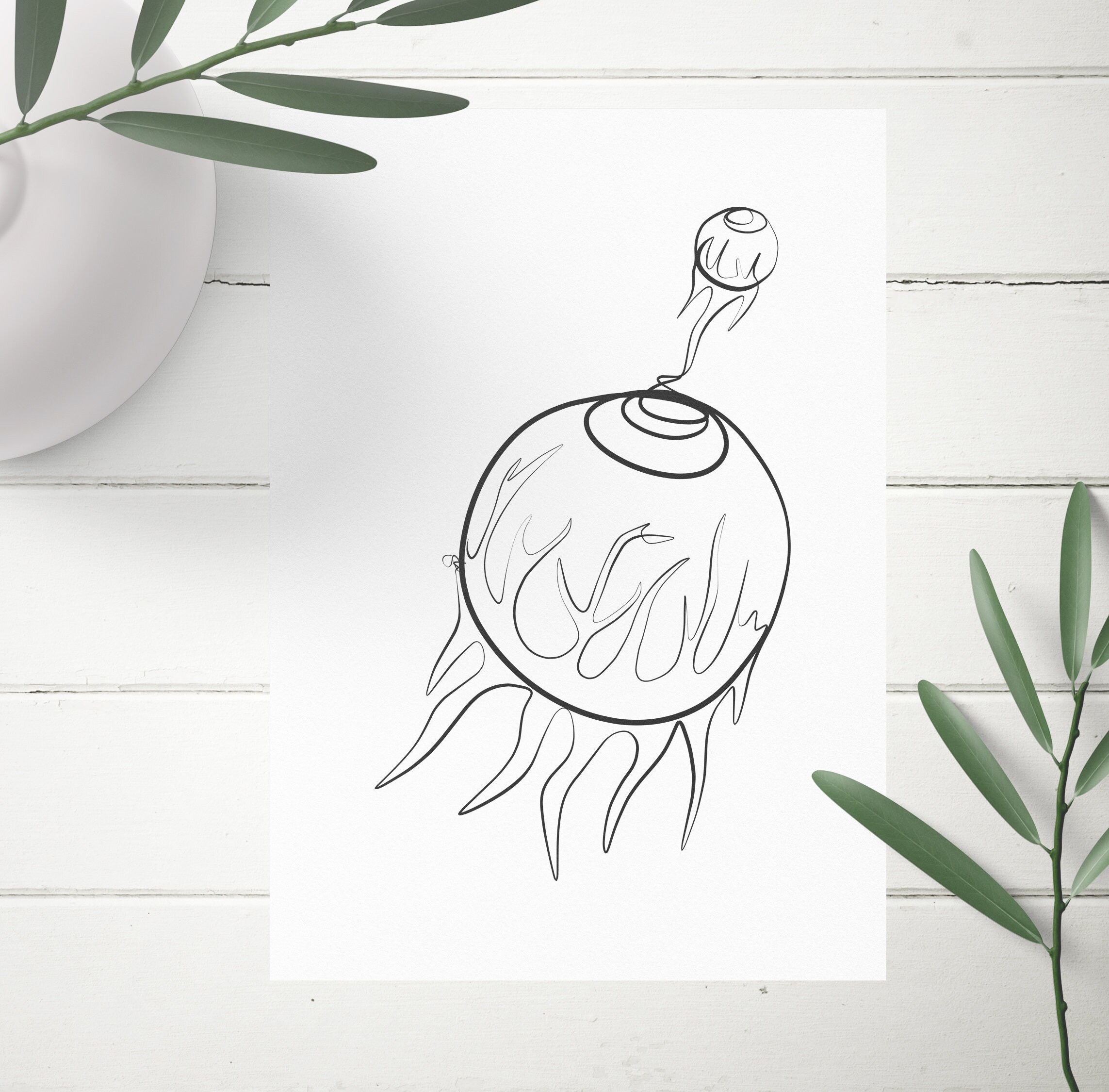 Eye of Cthulhu Single Line Drawing Terraria Wall Art - Etsy