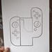 Abstract Controller Line Drawing Minimalist Art Gaming Wall - Etsy
