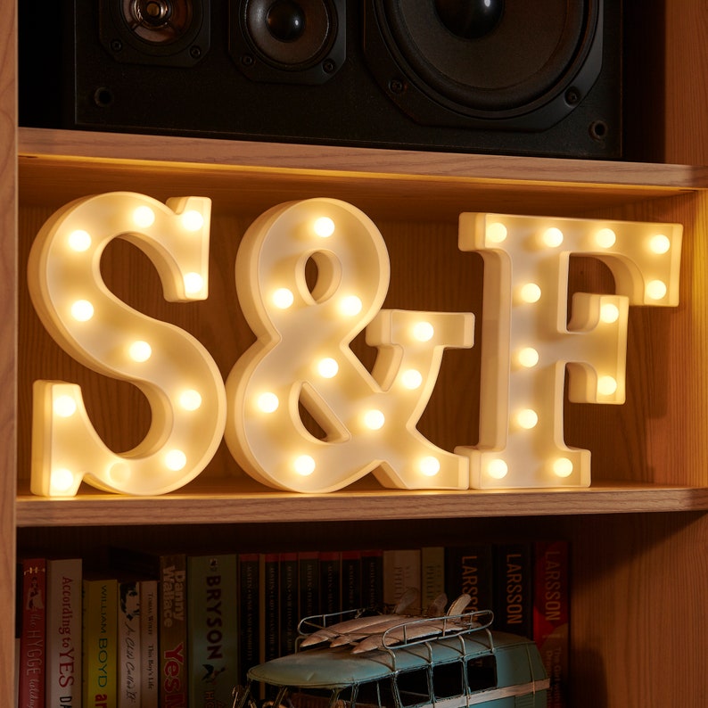 Auraglow LED Alphabet Light up Letters & Numbers - Etsy