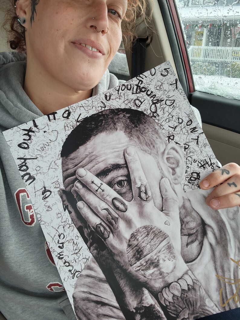 Mac Miller '92' Til Infinity Portrait Print - Etsy