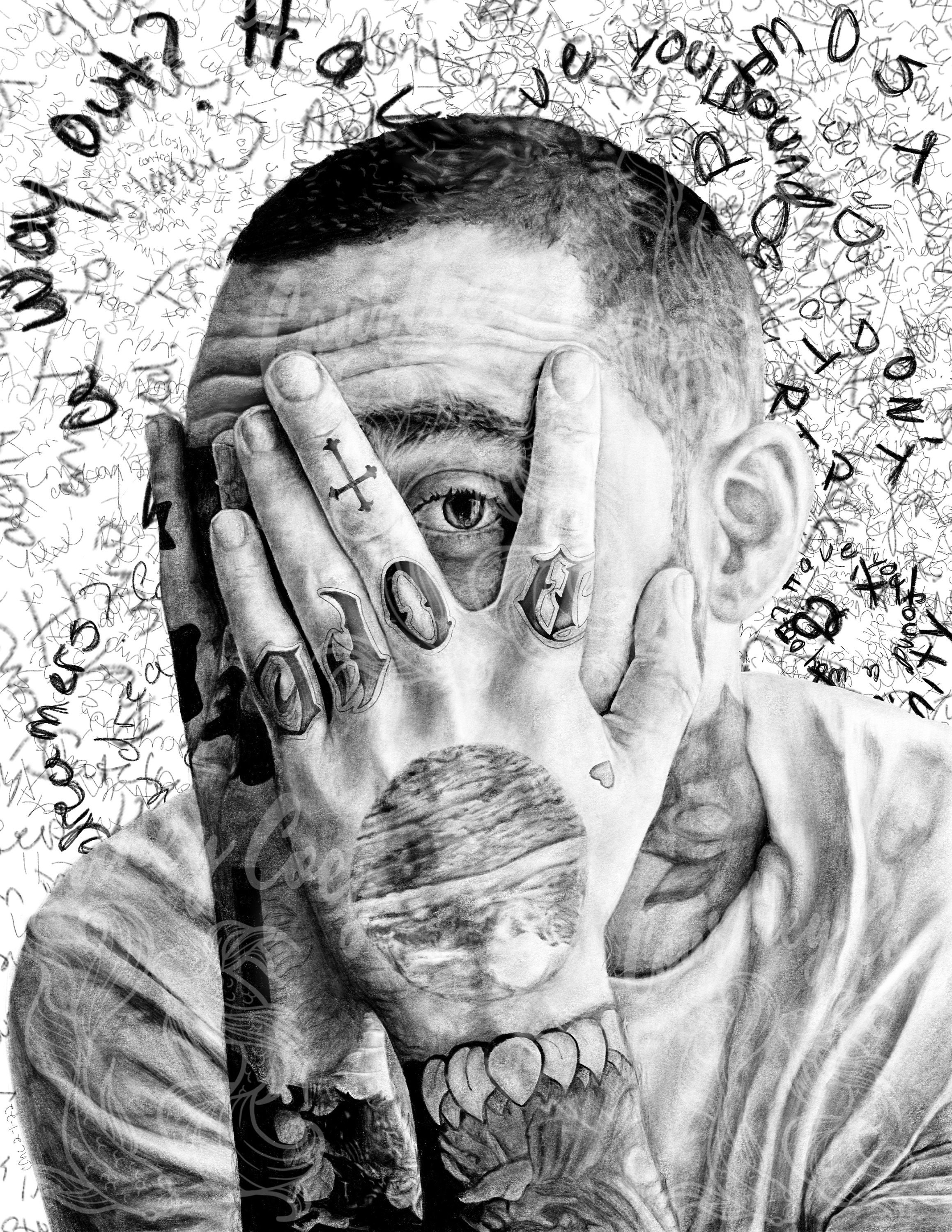 Mac Miller '92' Til Infinity Portrait Print - Etsy