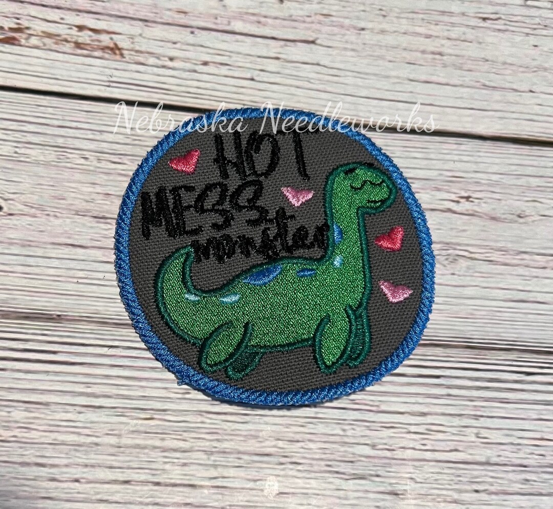 Hot Mess Monster Patch - Etsy
