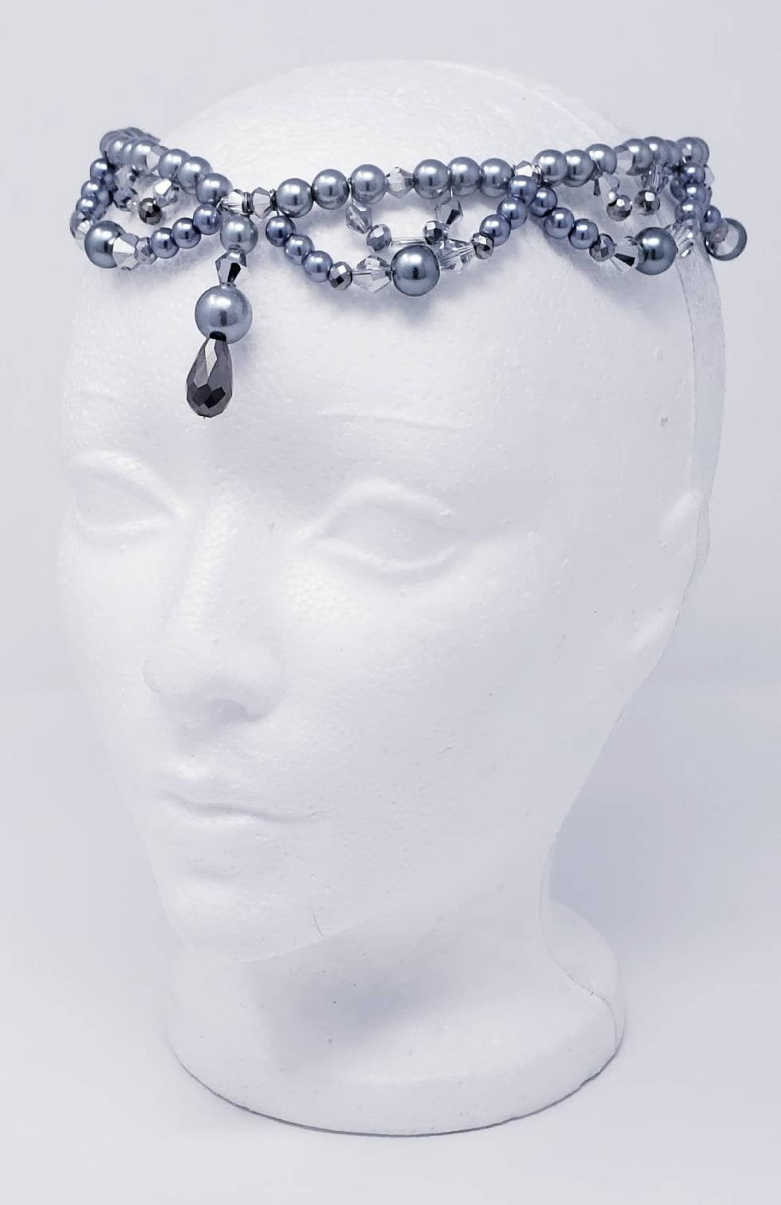Beaded Ballet Tiara, Headpiece, Circlet - Gold, White, Silver, Pink ...