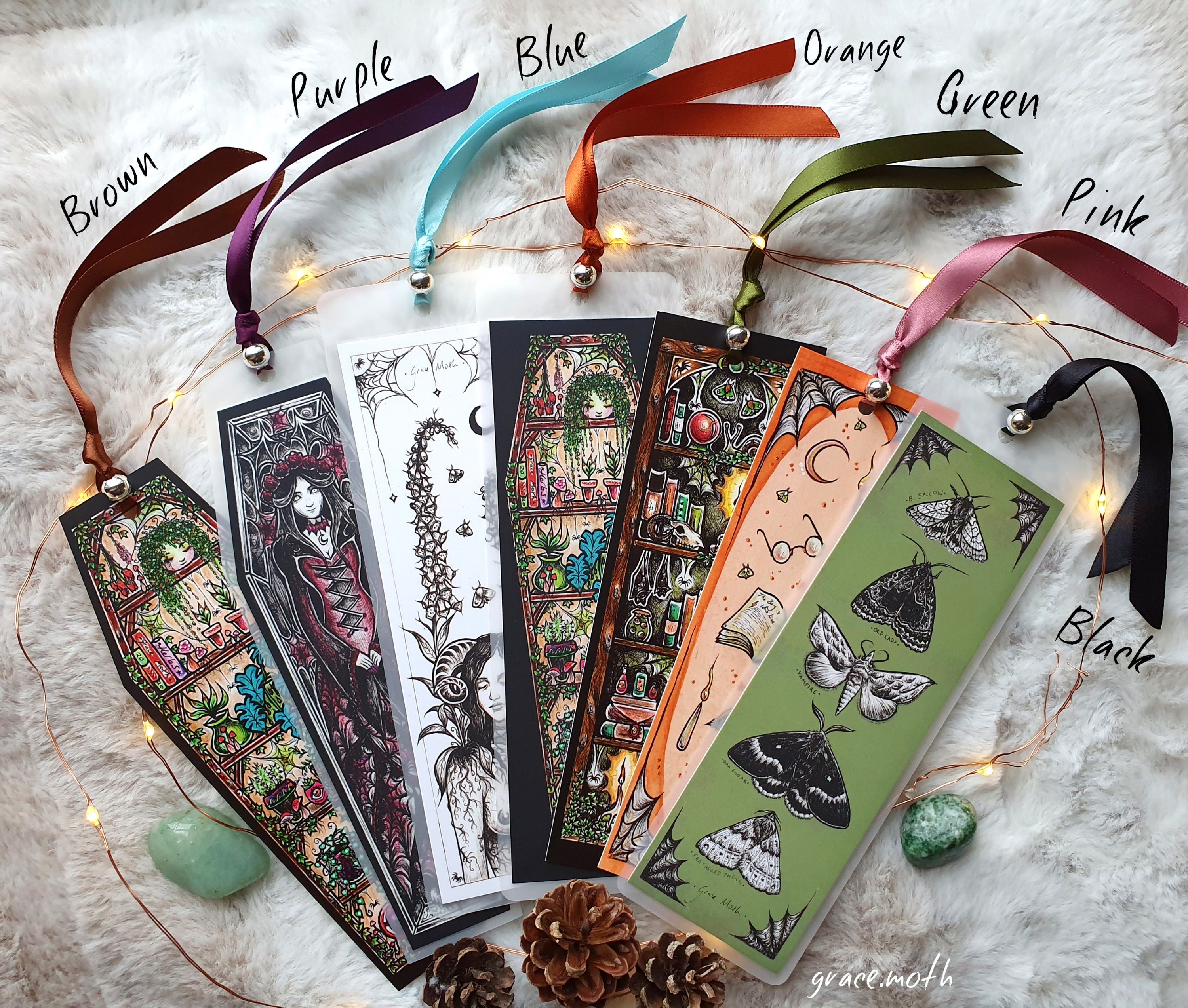 Rat Skull Coffin Bookmark Illustrated by Grace Moth Ribbon - Etsy UK