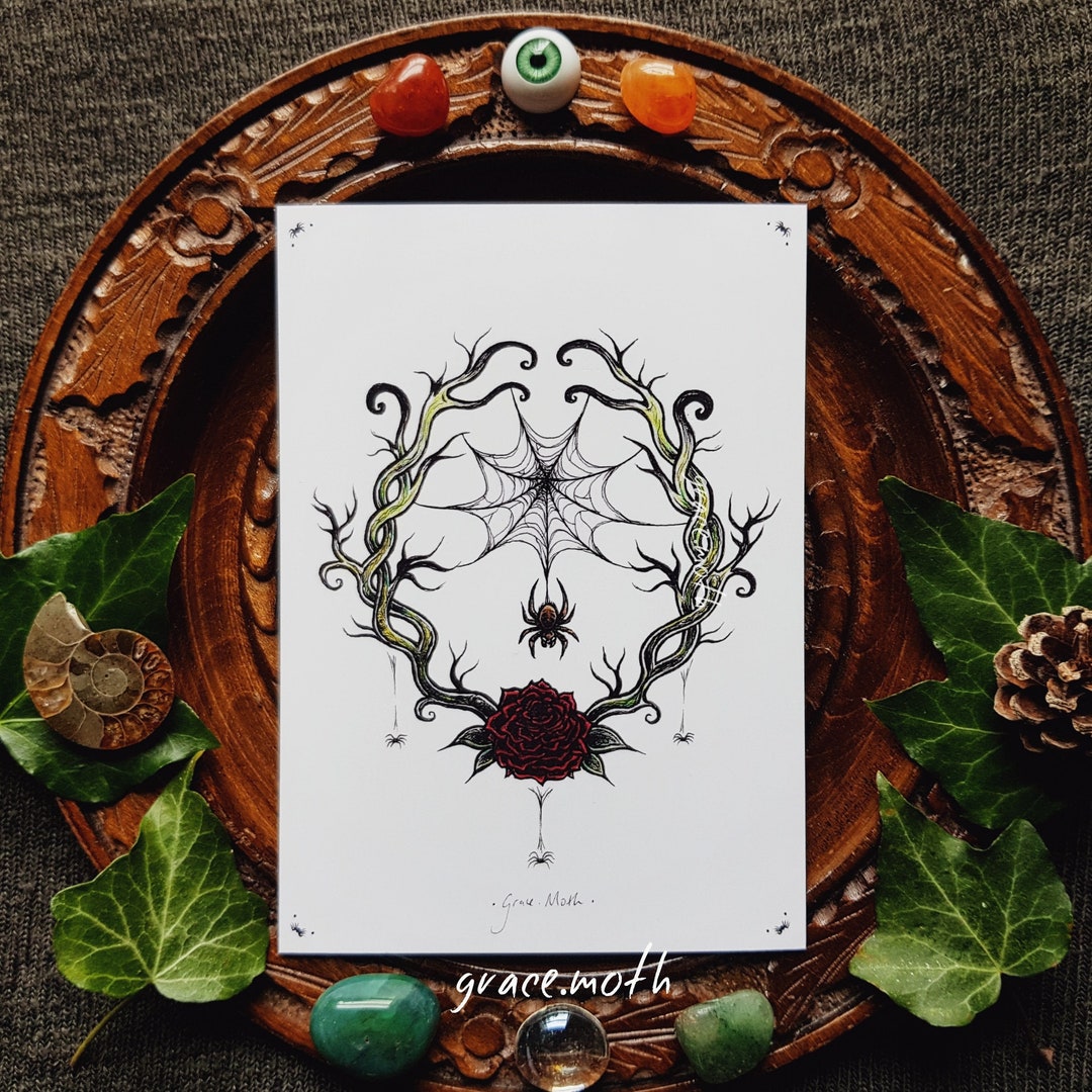 Spider Familiar A6 Print 5.8 X 4.1 - Etsy