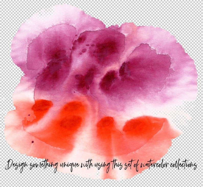 Watercolor Clipart Photoshop Overlays Instant Download PNG - Etsy