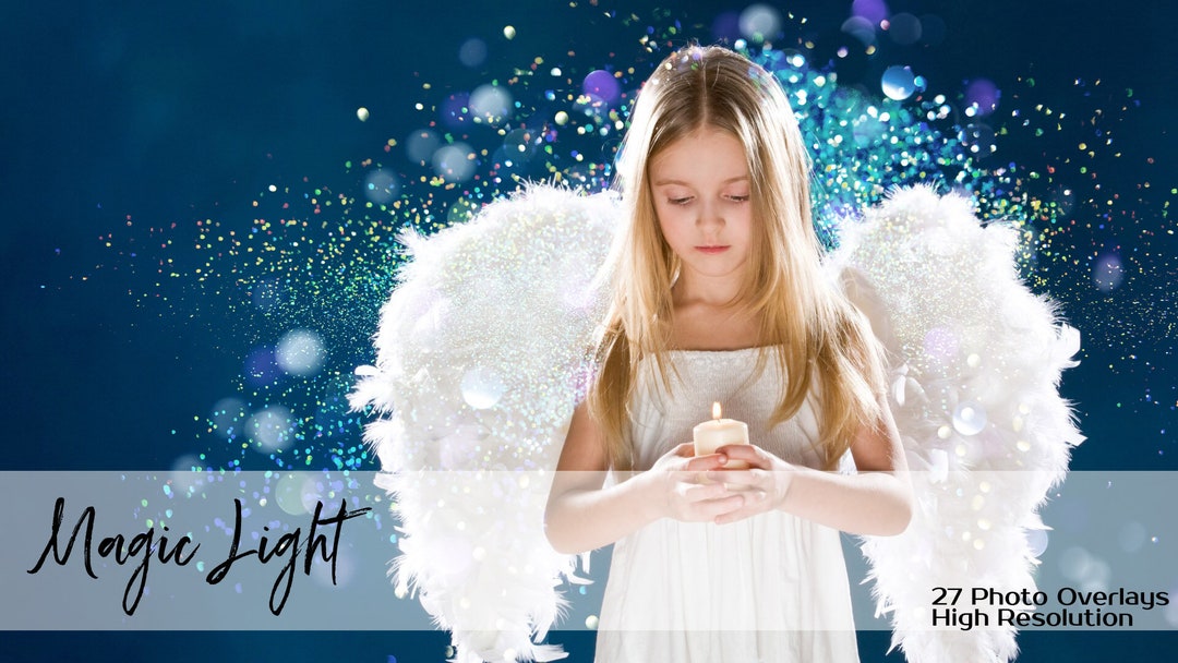 Magic Shine Light Overlays, Photoshop Overlays, Firefly Glow Light ...