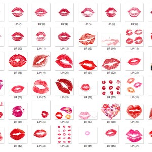 48 PNG Kiss Overlays, Photoshop Overlay, Valentines Overlay, Photo ...