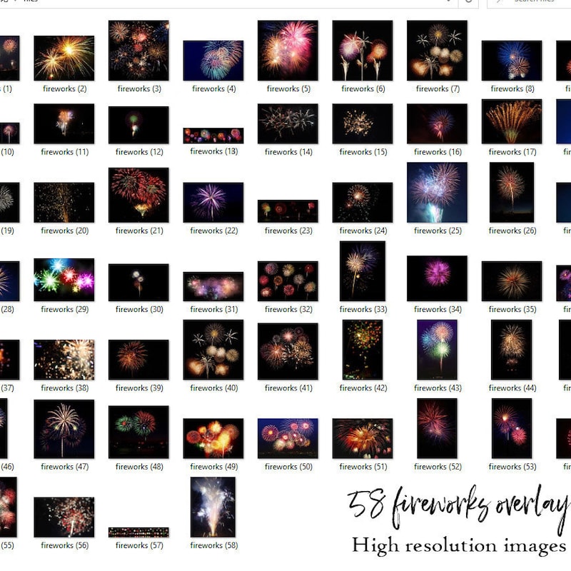 Fireworks Clipart - Etsy