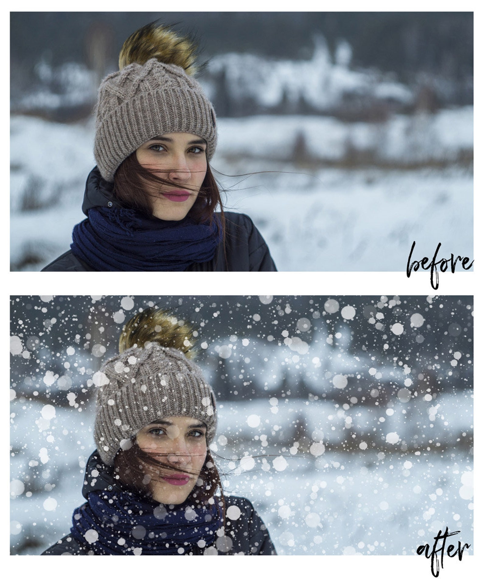 Snow Photoshop Overlays Bokeh Snow Overlays Winter Overlays - Etsy Canada