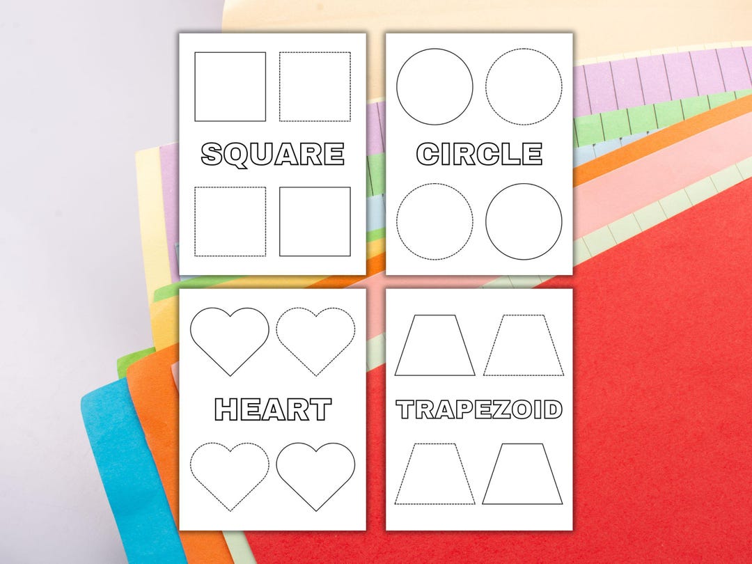 Shapes Coloring Pages for Kids Teaching Kids Shapes Learning Fun ...