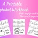 Printable Alphabet Workbook 26 Pages Digital Download Homeschool ...