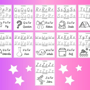 Printable Alphabet Workbook 26 Pages Digital Download Homeschool ...
