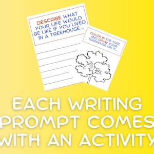 Printable Writing Prompts for Kids Activity Pages Coloring Preschool ...