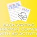 Printable Writing Prompts for Kids Activity Pages Coloring Preschool ...