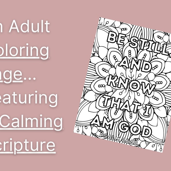 Be Still and Know That I Am God - Etsy