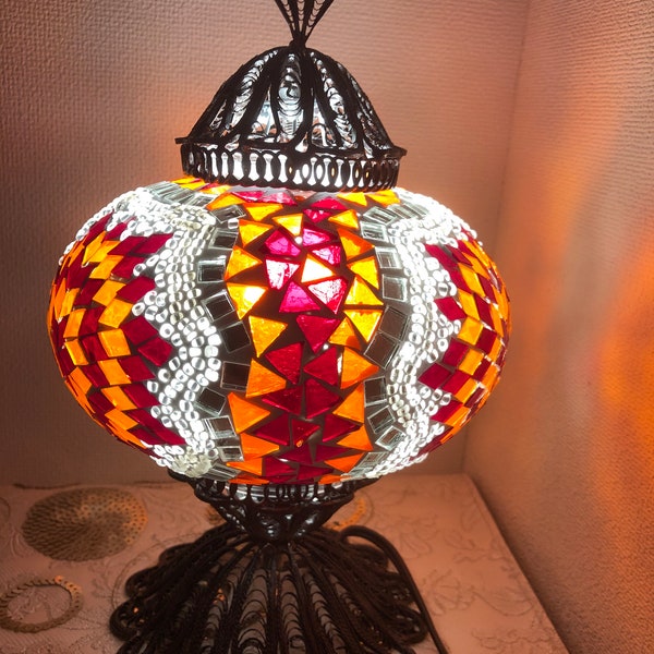 Mosaic Table Lamp - Etsy