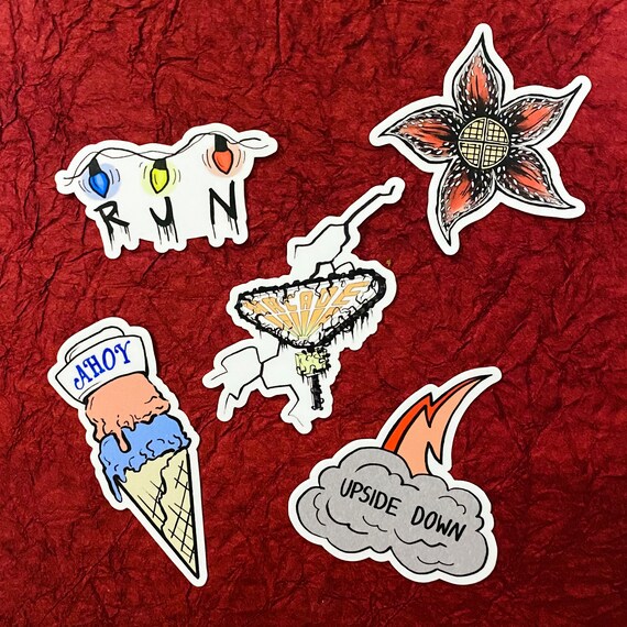 Stranger Things Sticker Pack 1 Etsy Ireland