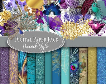 Paper peacock | Etsy