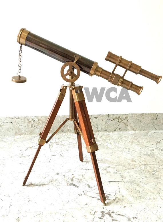 Handmade Brass Victorian Telescope Spyglass With Wooden - Etsy
