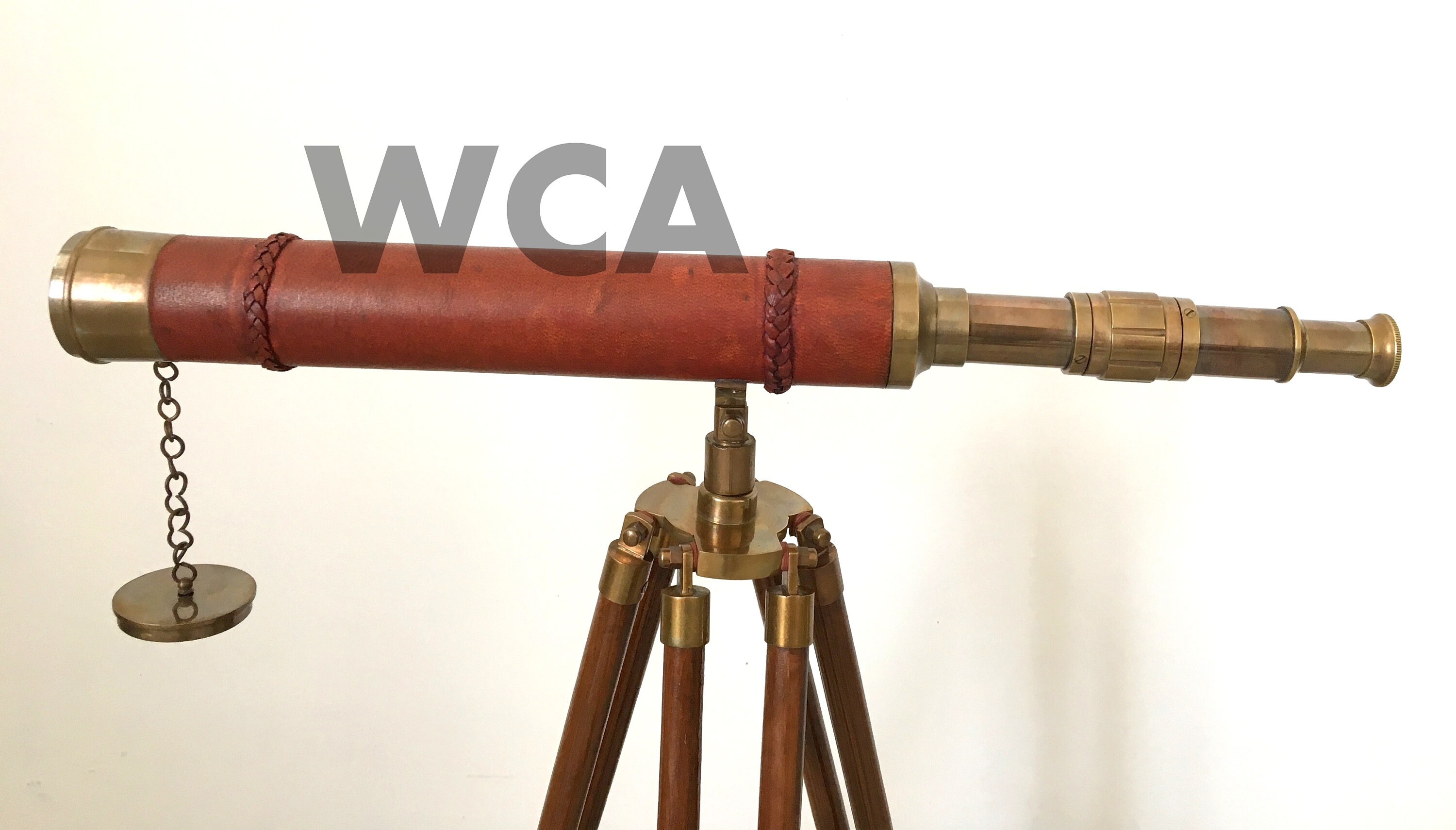 Nautical Antique Brass Leather Wrapped Telescope Spyglass - Etsy