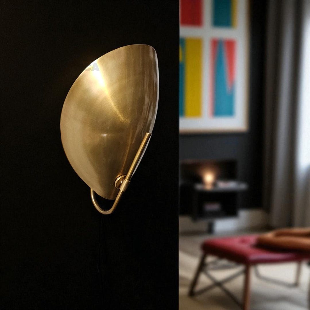 Antique Brass Mid Century Sputnik Wall Light Fixture Lamp Handmade Wall ...