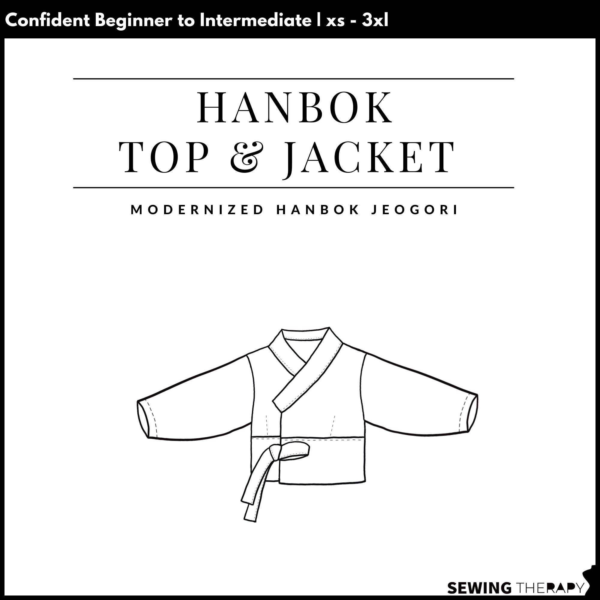 PDF Hanbok Top & Jacket Pattern - Sewing Therapy With a Step-by-step ...