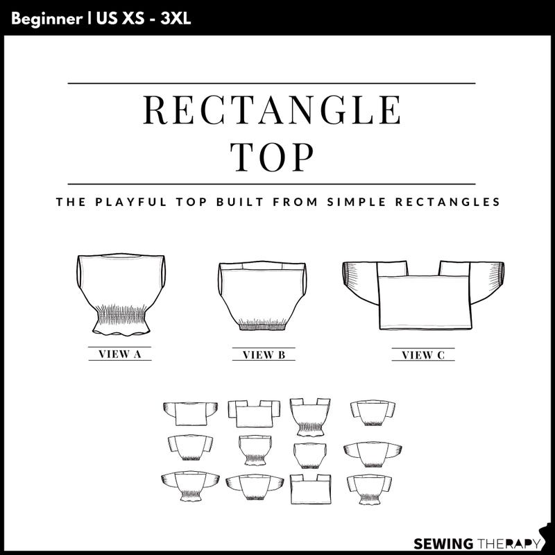 Rectangle Blouse Pattern - Etsy UK