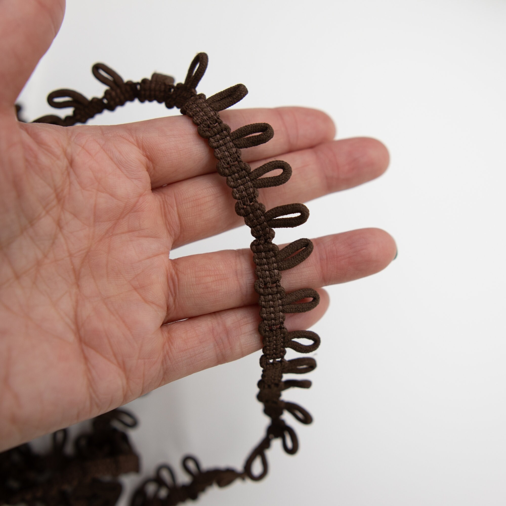 1Y Button Loop Trim 4 Colours | Etsy