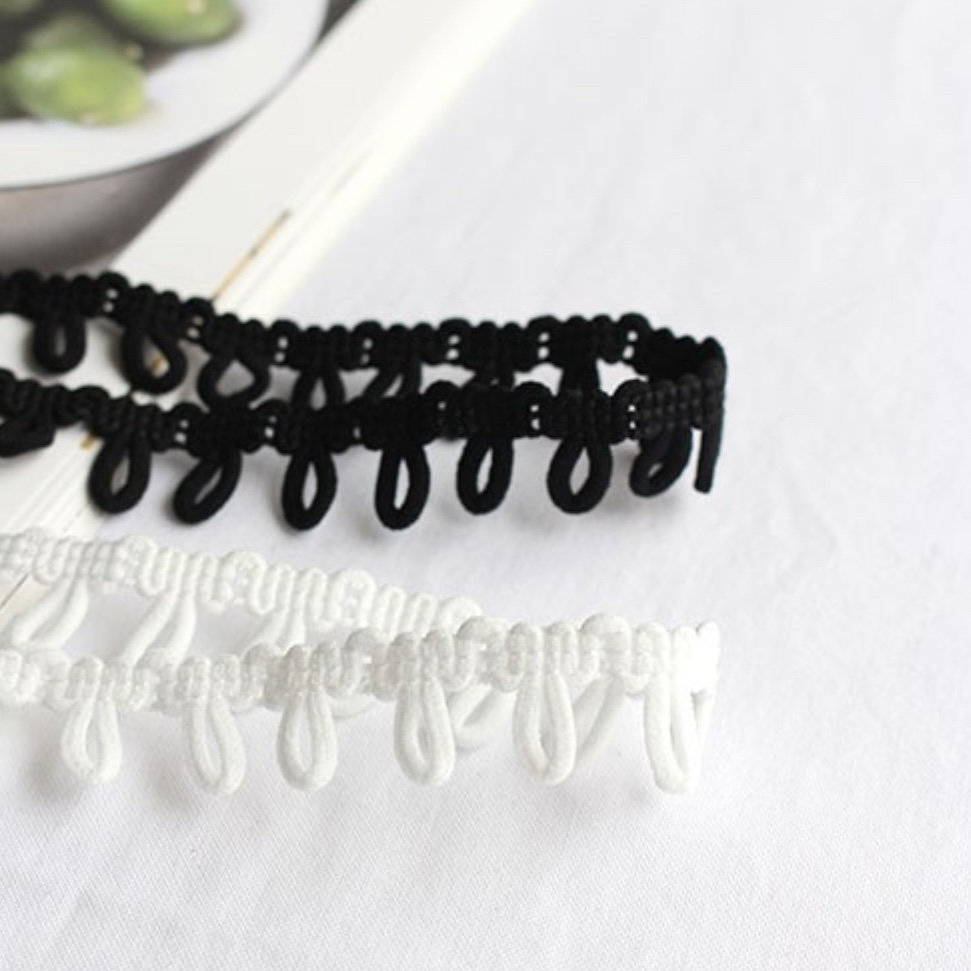 1Y Button Loop Trim 4 Colours - Etsy