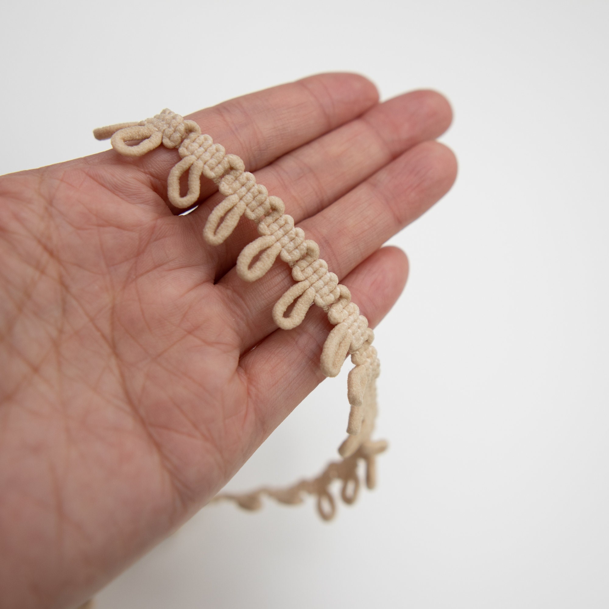 1Y Button Loop Trim 4 Colours | Etsy