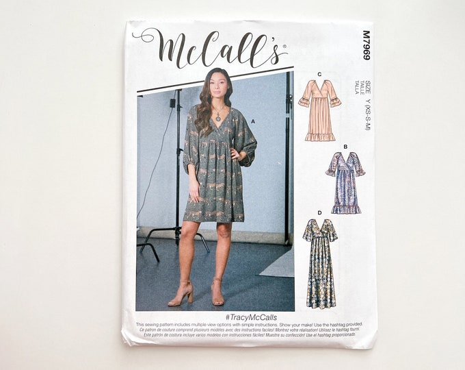 Sewing Pattern for Womens Dress, Mccalls Pattern M7969, New Pattern ...