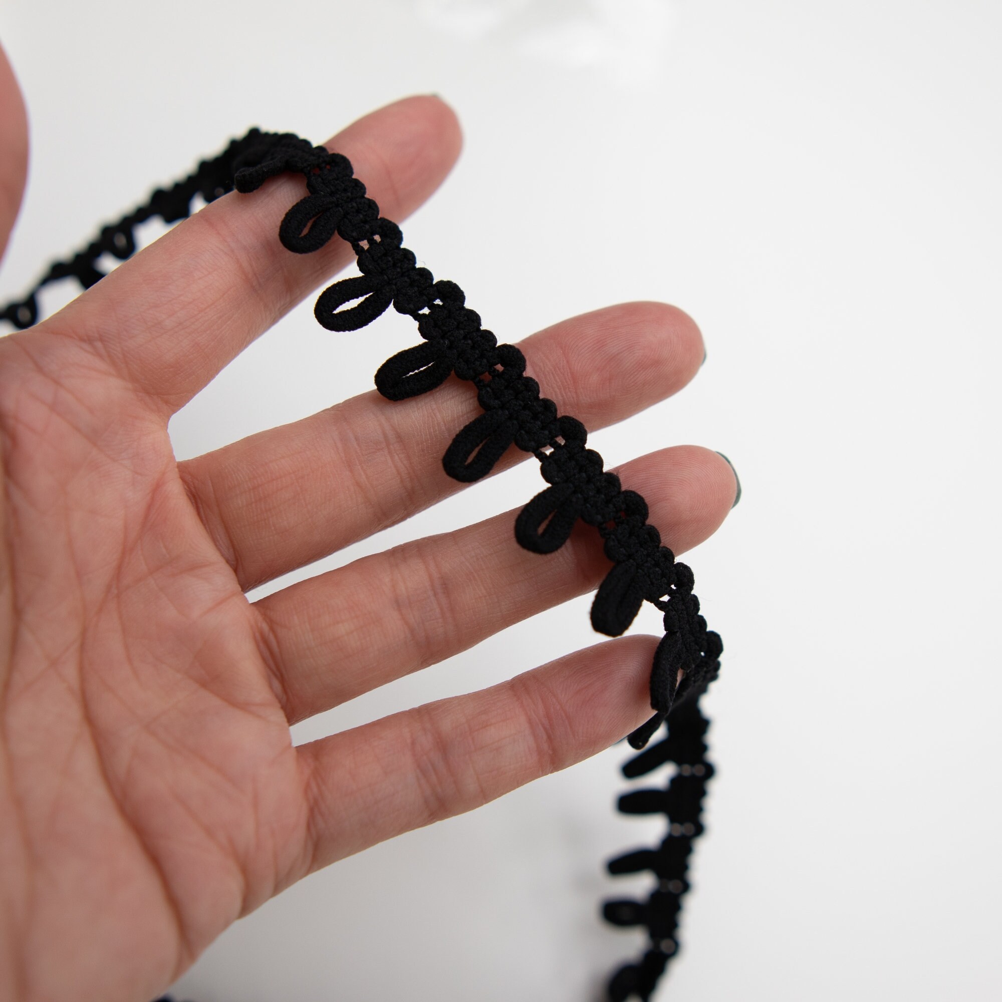 1Y Button Loop Trim 4 Colours | Etsy