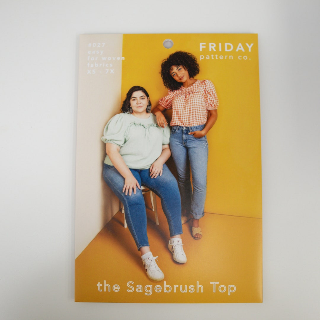 The Sagebrush Top - Friday Sewing Pattern Company (paper) - Etsy