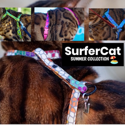 Escape Proof Cat Harness SUMMERTIME Collection - Etsy
