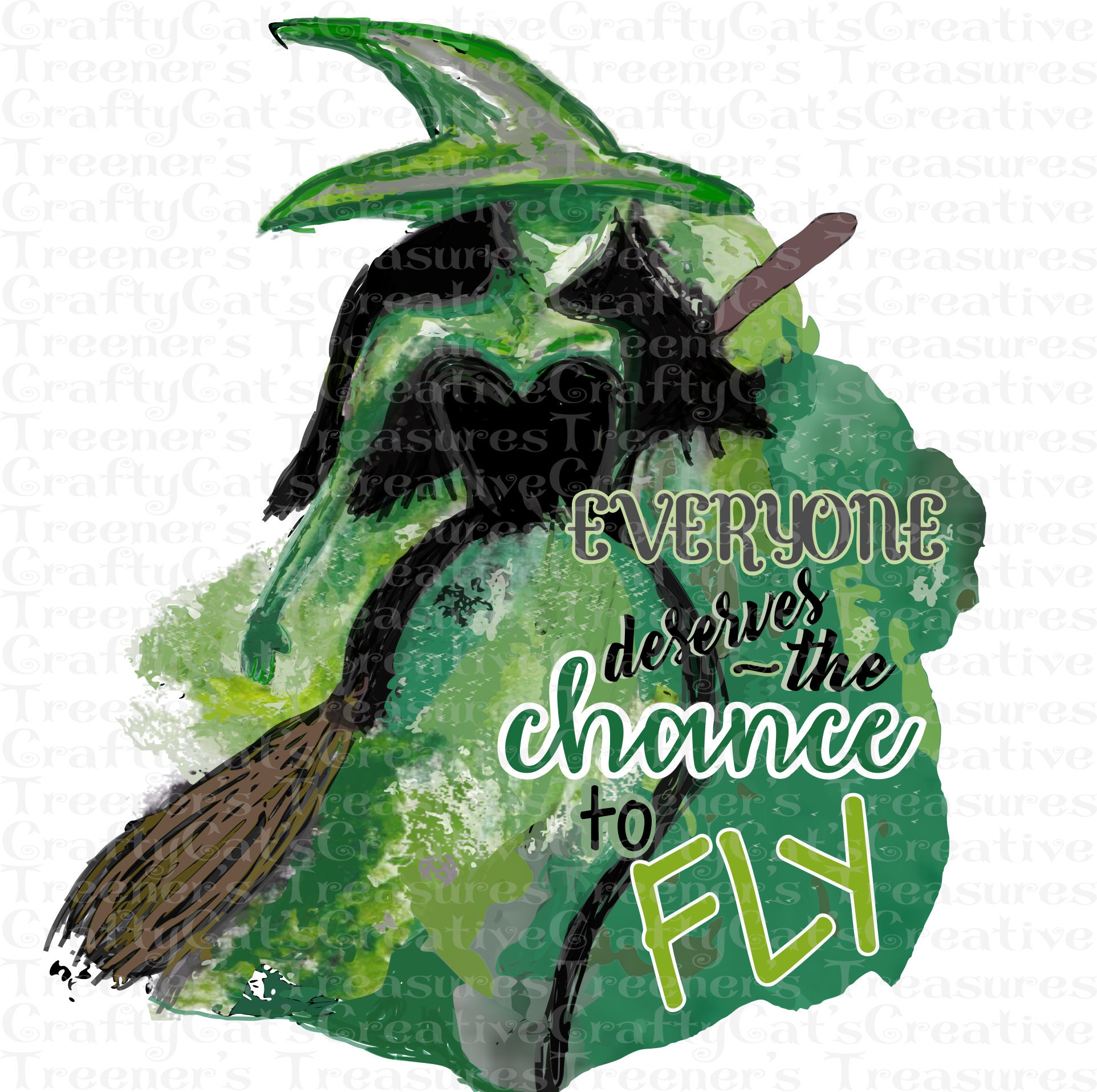 WICKED Fan Art, Everyone Deserves the Chance to Fly, Elphaba, Clipart ...