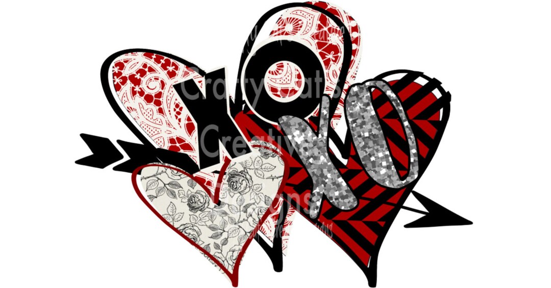 XO XO, Hugs and Kisses, PNG, Instant Download, Digital, Sublimation ...