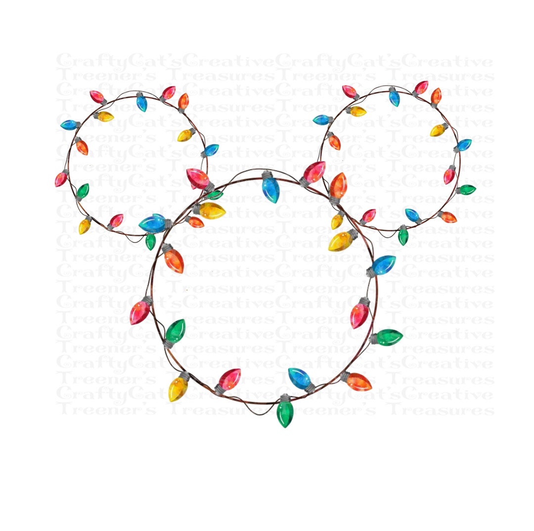 Mouse Christmas Lights, Fan Art, Holiday, Christmas, Lights, Clipart ...