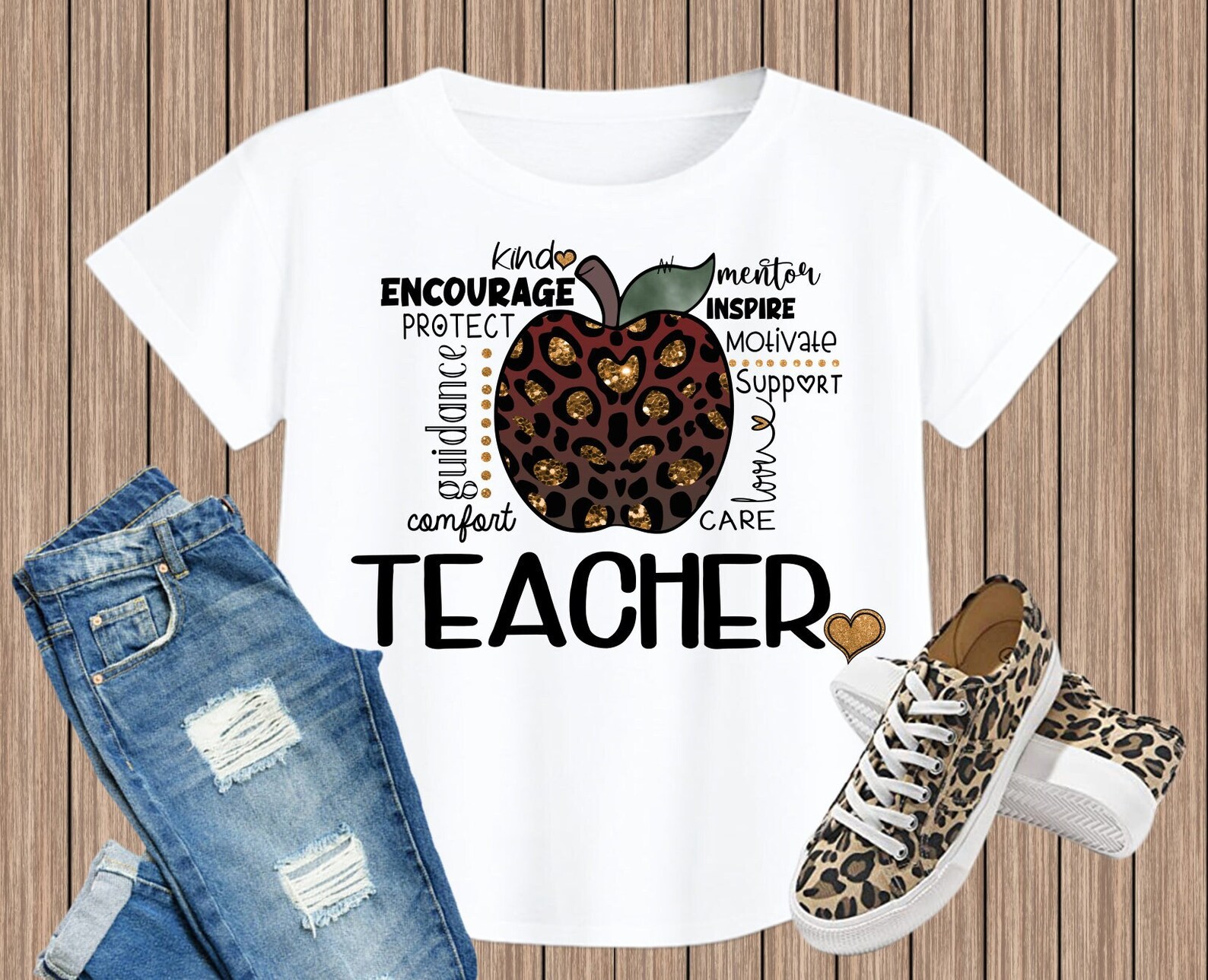 Teacher Word Art Digital PNG Design File Clipart PNG - Etsy