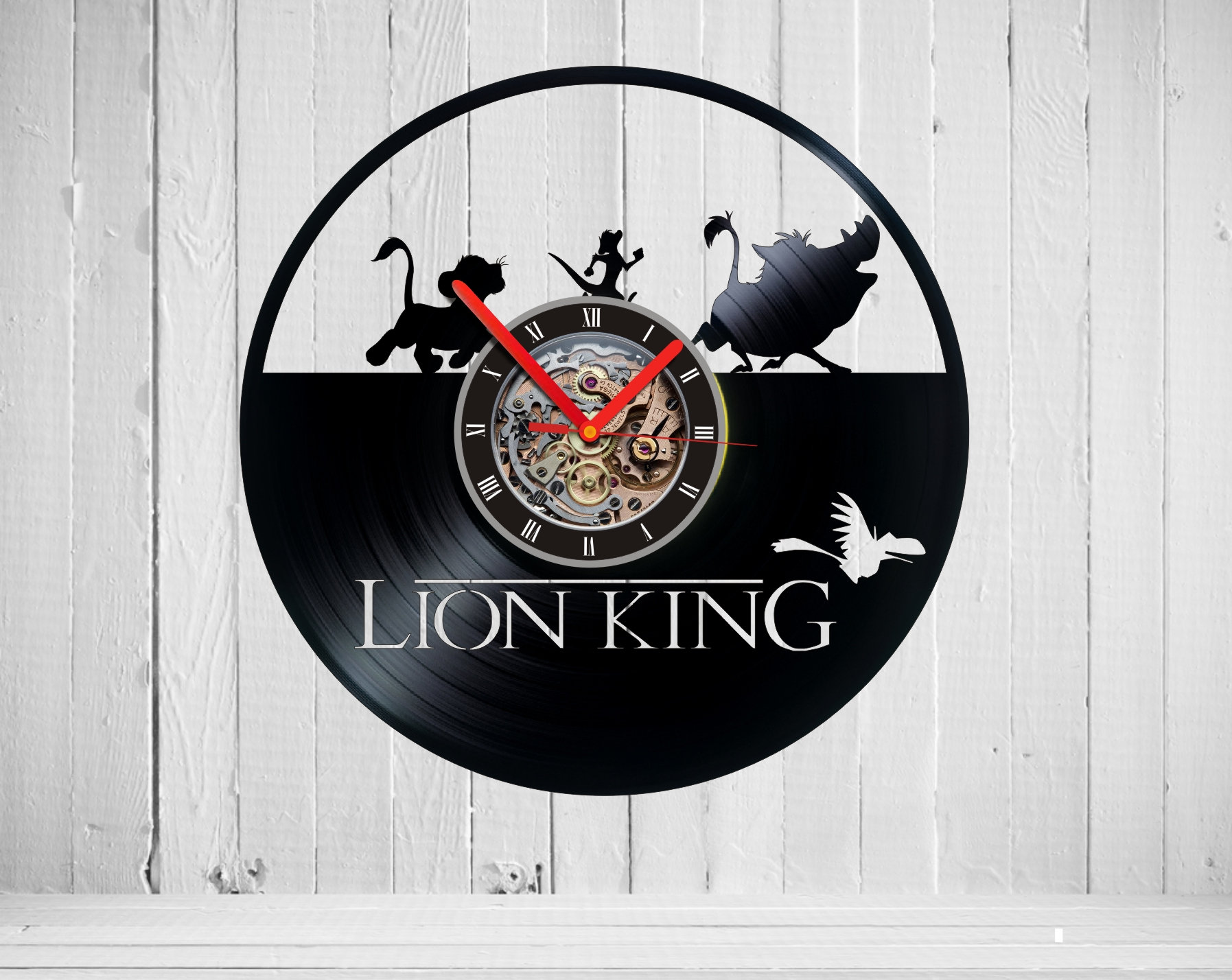 Lion Wall Clock Vector Lion King Svg Wall Clock for Kids Svg Animal ...