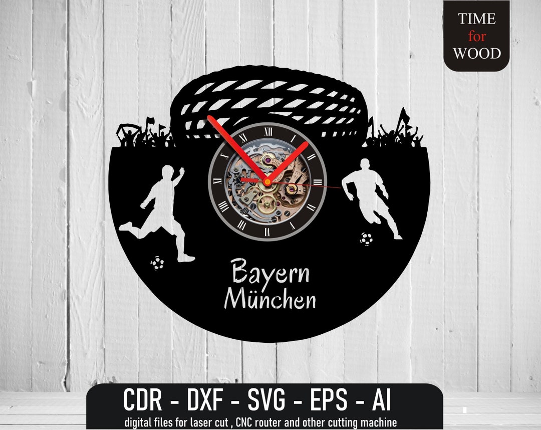 Football Team Vector Bayern Clock Svg Football Players Svg Germany ...