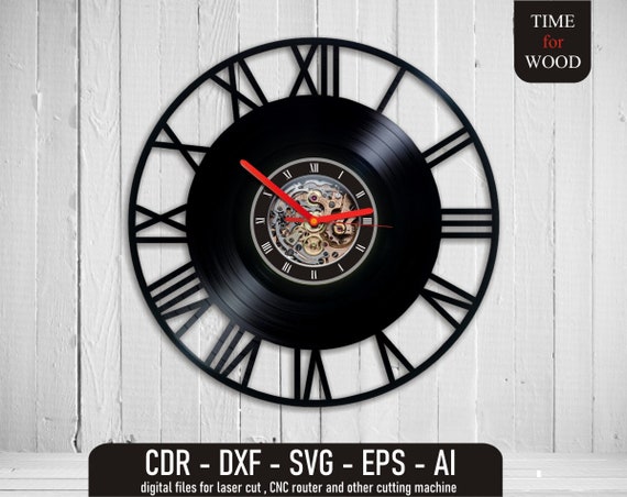 Roman Numerals Clock Vector Roman Numbers Clock Digital Files - Etsy