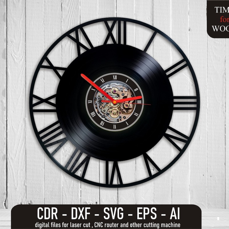 Roman Clock Svg - Etsy