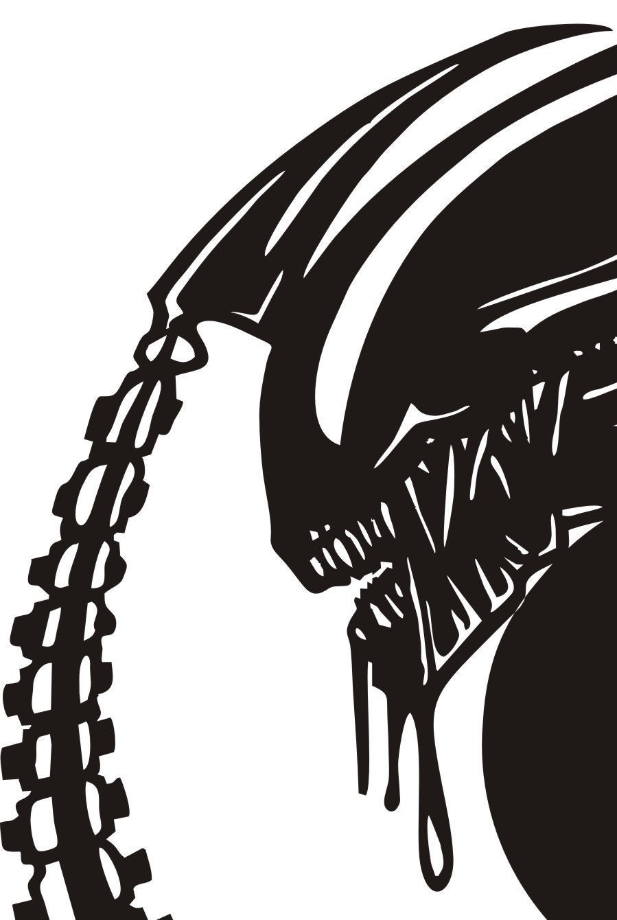 Alien Svg Alien Digital Files Space Predator Svg Alien Predator Vector ...