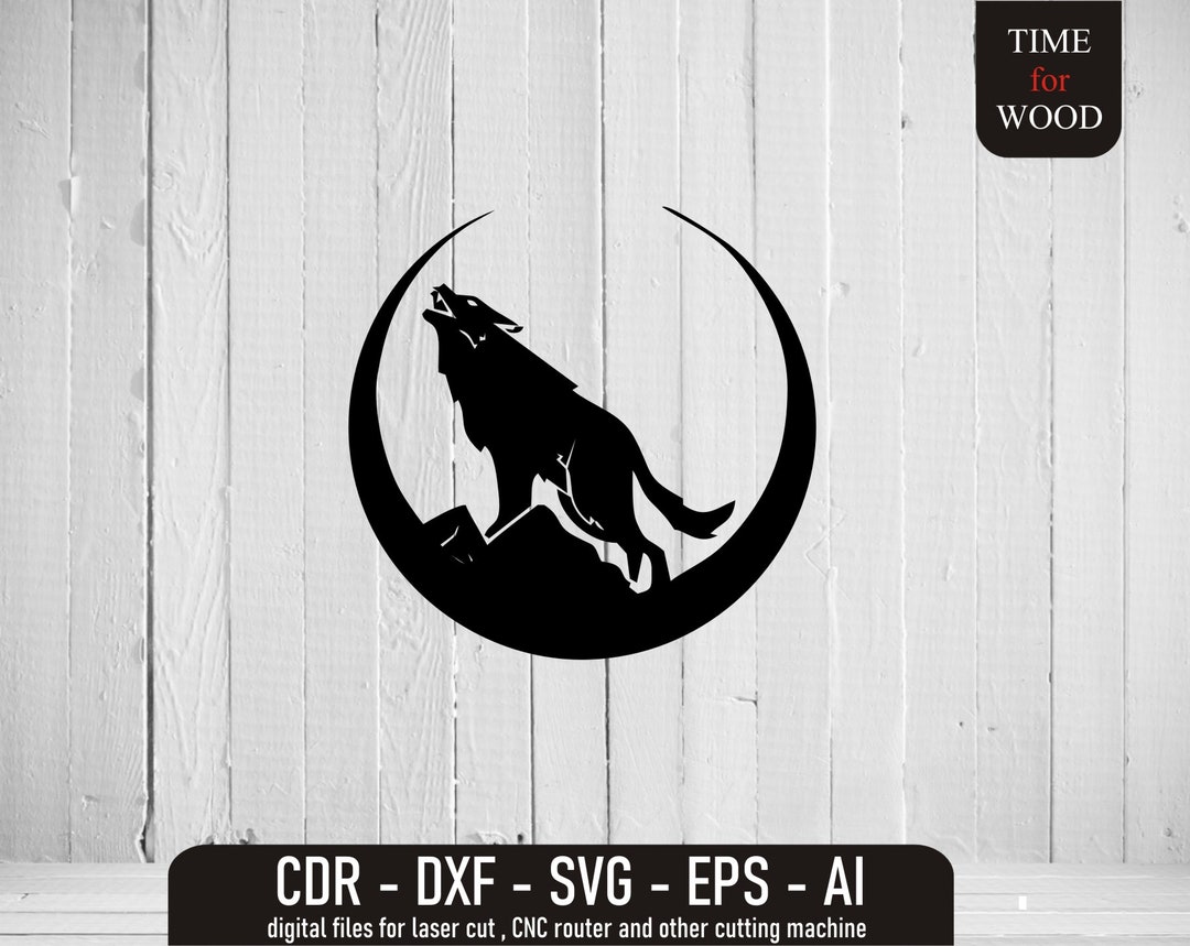 Howling Wolf Svg Wolf Cdr Wolf Image Howling Wolf Decor Vector Wolf Jpg ...